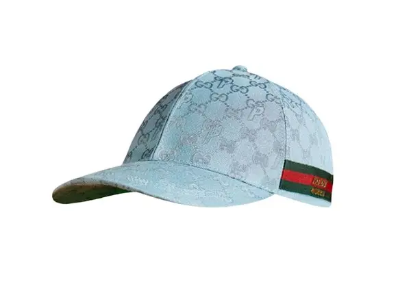 PALACE X Gucci Ggp Canvas Baseball Cap - Pale Blue
