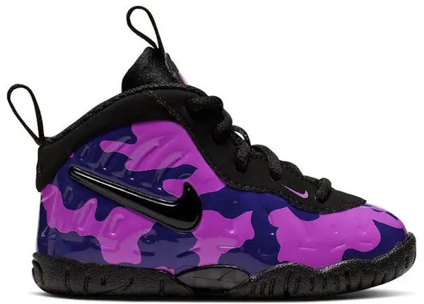 Nike Air Little Posite Pro Sneakers - Black/court Purple/hyper Violet