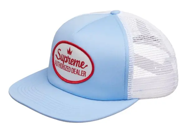 Supreme Authorized Mesh Back 5-panel Cap - Light Blue