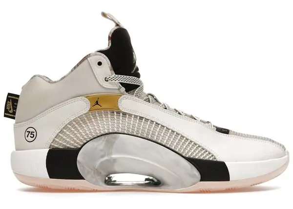 JORDAN Xxxv Paris Sneakers - Pale Ivory/metallic Gold/black