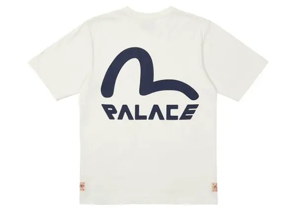 PALACE X Evisu Seagull T-shirt - Egret