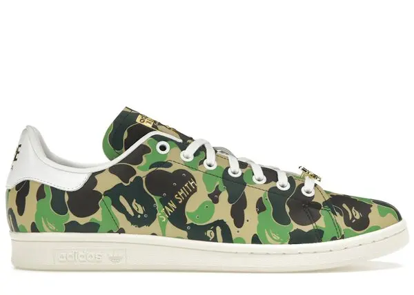 Adidas Stan Smith Bape Abc Camo Sneakers - Cloud White/off White