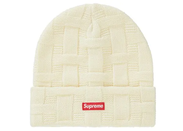 Supreme Basket Weave Beanie - Natural