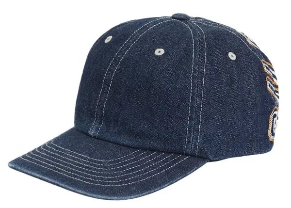 Supreme Back Arc 6-panel Cap - Denim