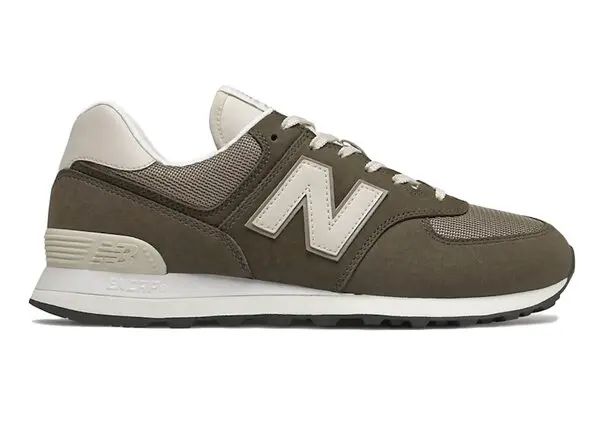 NEW BALANCE 574 Mushroom - Black Olive/mashroom/white