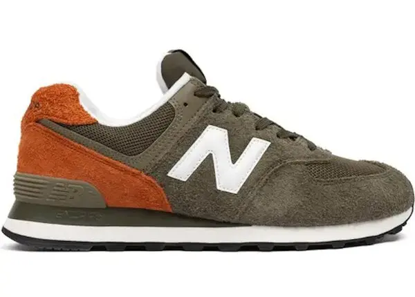 NEW BALANCE 574in Sneakers - Brown/orange