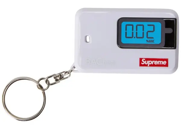 Supreme Bactrack Go Keychain - White
