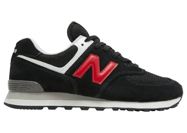 NEW BALANCE 574 Sneakers - Black/red