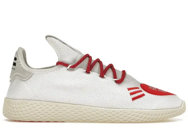 Adidas Pharrell Tennis Hu Human Made Sneakers - White/red