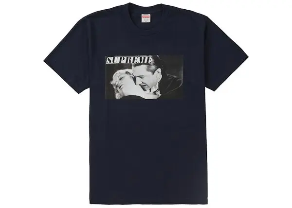 Supreme Bela Lugosi Tee Shirt - Navy Blue