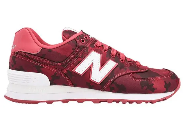 NEW BALANCE 574 Camo Raddish - Radish/white
