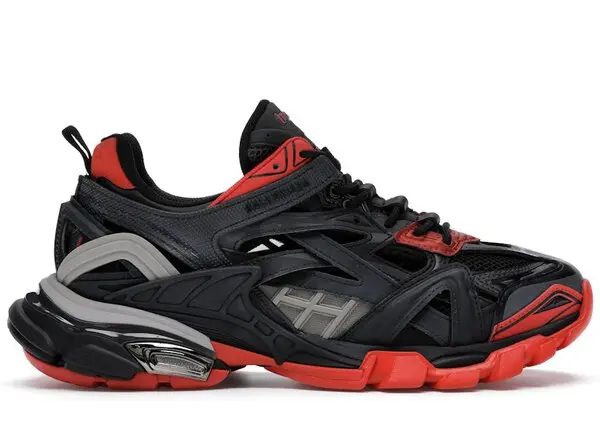 Balenciaga Track.2 Sneakers - Black/grey/red