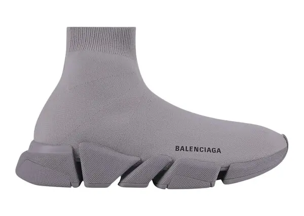 Balenciaga Speed 2.0 Recycled Knit Sneakers - Grey/grey