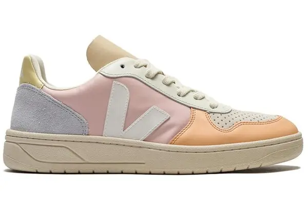 VEJA V-10 Leather Sneakers - Pastel