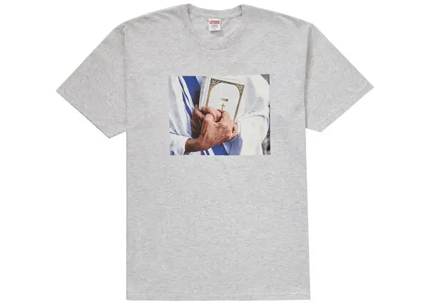 Supreme Bible Tee Shirt - Ash Grey