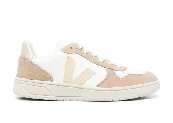 VEJA V-10 Chromefree Leather Sneakers
