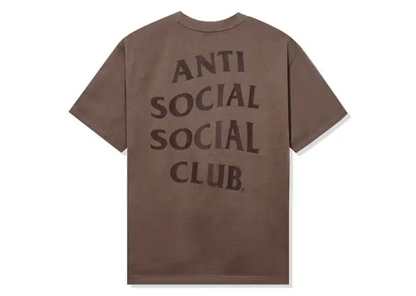 ANTI SOCIAL SOCIAL CLUB Same But Different Premium Heavyweight Tee Shirt - Walnut