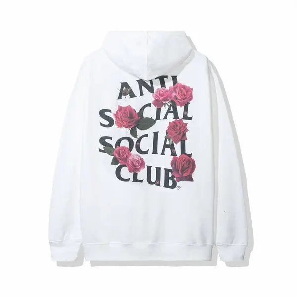 Anti Social Social Club Hell O Rose Hoodie - White | Editorialist