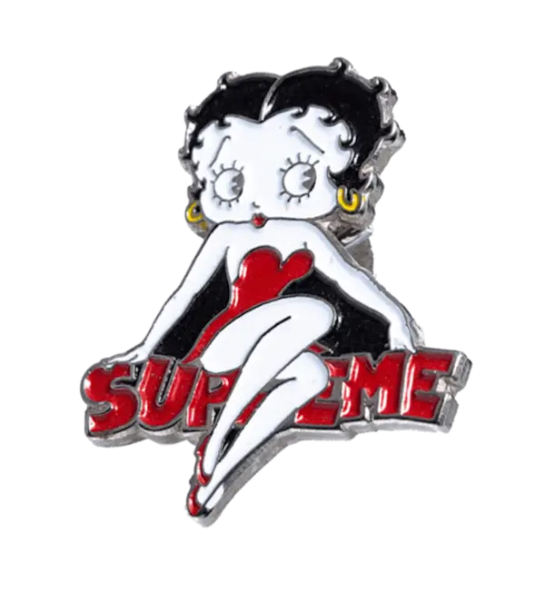 Supreme Betty Boop Pin - Silver