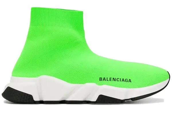 Balenciaga Speed Trainer Black Sole - Green