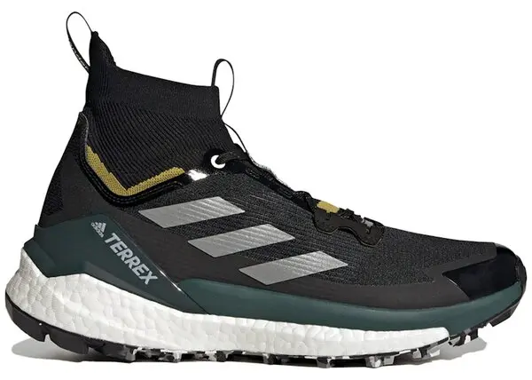 Adidas Terrex Free Hiker 2.0 And Wander Sneakers - Core Black/matte Silver/pulse Olive