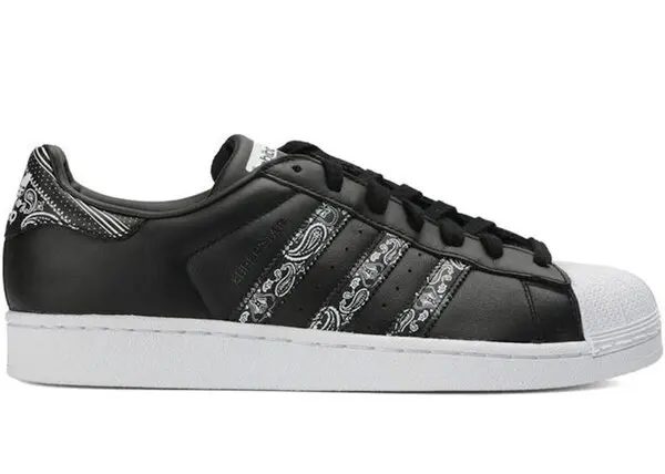 Adidas Superstar Graffiti Paisley Sneakers - Core Black/cloud White