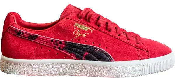 PUMA Clyde Packer Sneakers - High Risk Red/whisper White