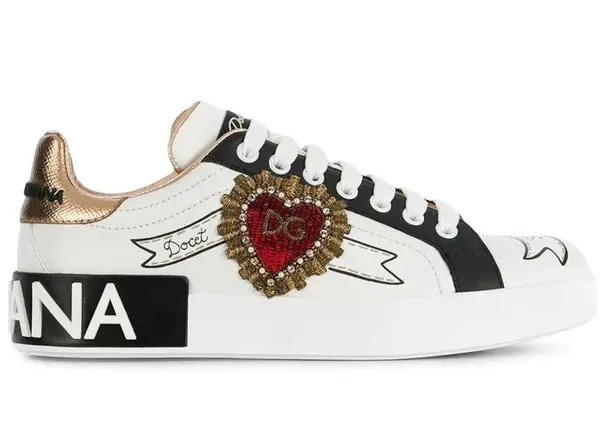 Dolce & Gabbana Portofino Sneakers - White/black