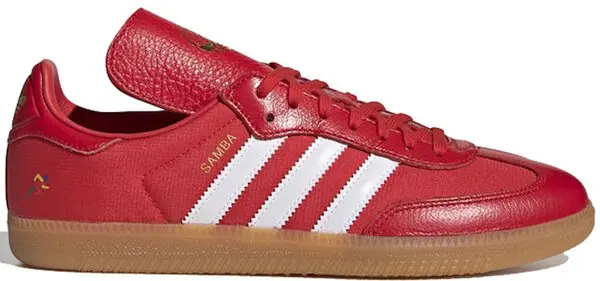 Adidas Samba Og Oyster Holdings Sneakers - Red/cloud White/gold Metallic