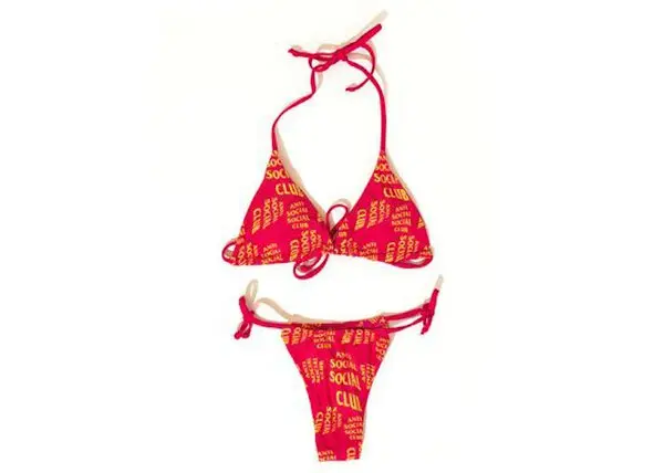 ANTI SOCIAL SOCIAL CLUB Selfish Bikiniin - Pink/yellow