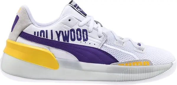 PUMA Clyde Hardwood Alexander John Los Angeles Sneakers - Puma White/lakers Purple/lakers Yellow