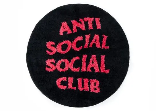 ANTI SOCIAL SOCIAL CLUB No Sneakers Inside Rug - Black