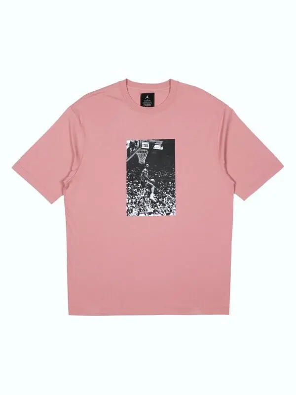 JORDAN X Union Reverse Dunk T-shirt - Rust Pink