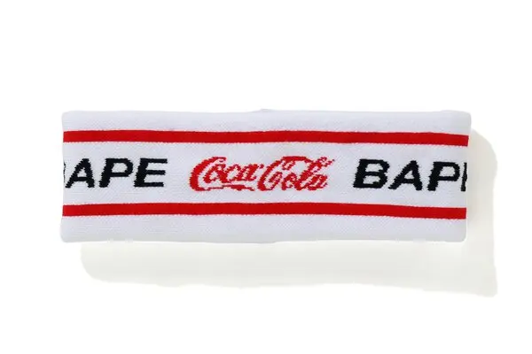 A BATHING APE X Coca Cola Headband - White