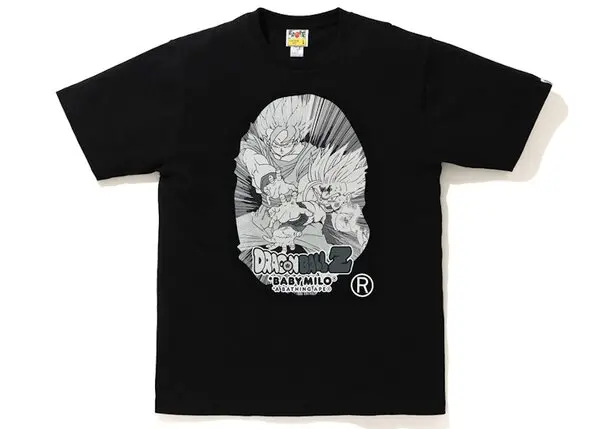 A BATHING APE X Dragon Ball Z Big Ape Head Tee Shirt - Black