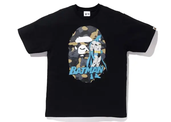 A BATHING APE X Dc Ape Head Batman Tee Shirt - Black
