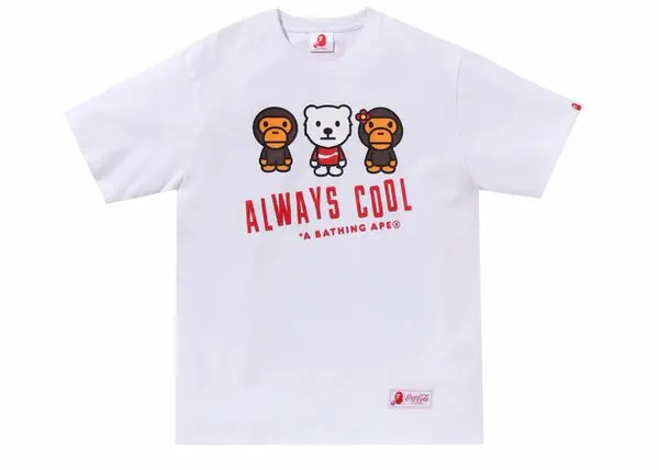 A BATHING APE X Cocacola Milo Tee Shirt - White