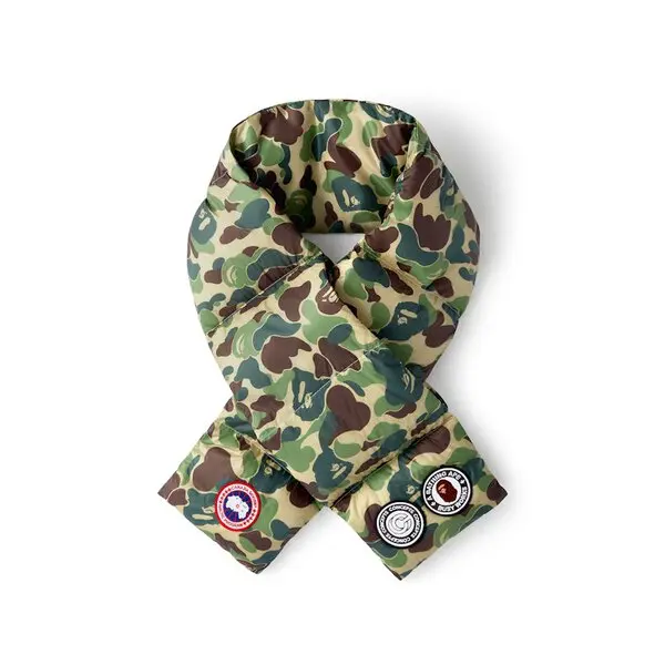 A BATHING APE X Canada Goose X Concepts Down Scarf - Abc Camo