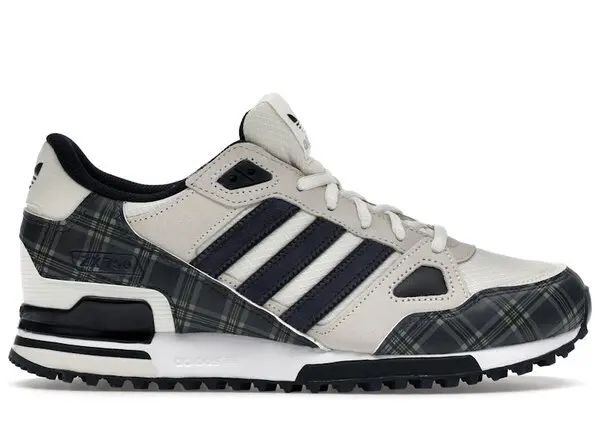 Adidas Zx 750 Plaid Sneakers - White Tint/legend Ink/shadow Navy Blue