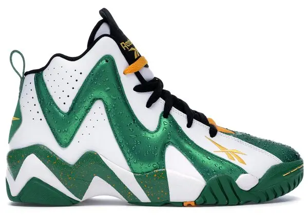 REEBOK Kamikaze Ii Sonics Sneakers - White/green/yellow