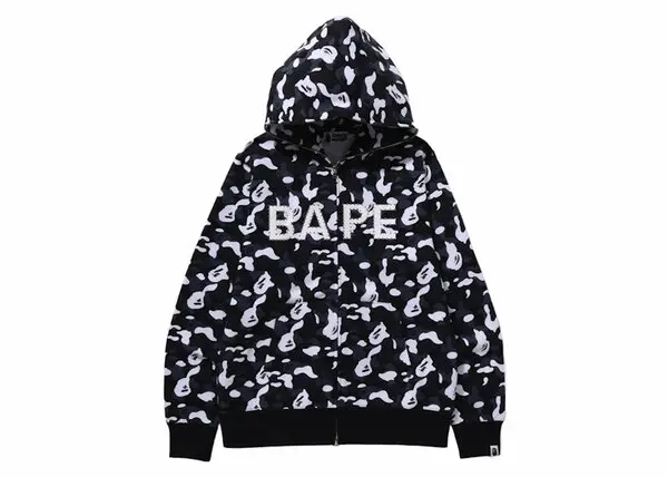 A BATHING APE X Dsm Camo Crystal Stone Full Zip Hoodie