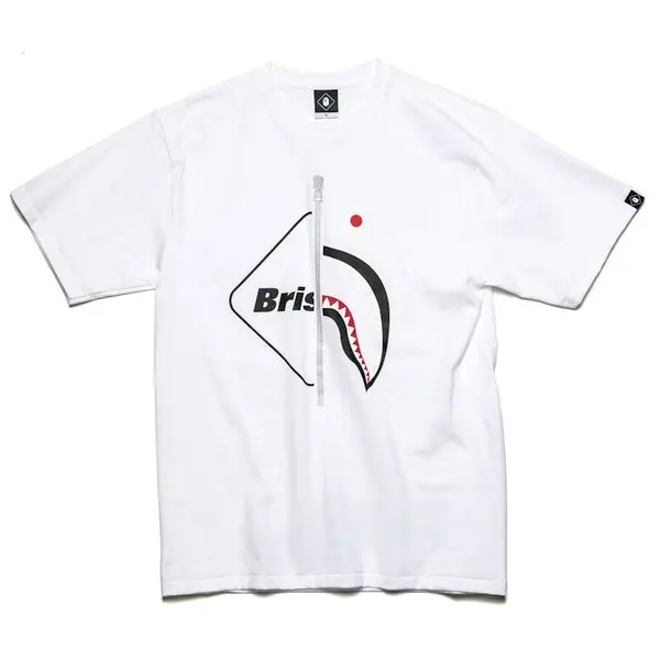 A BATHING APE X F.c.r.b. Shark Tee Shirt - White