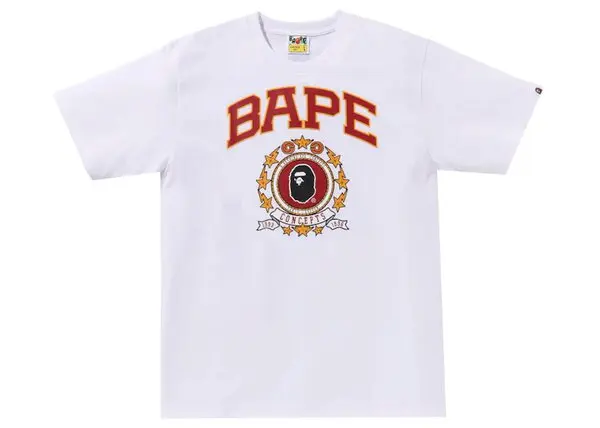 A BATHING APE X Concepts Emblem Tee Shirt - White
