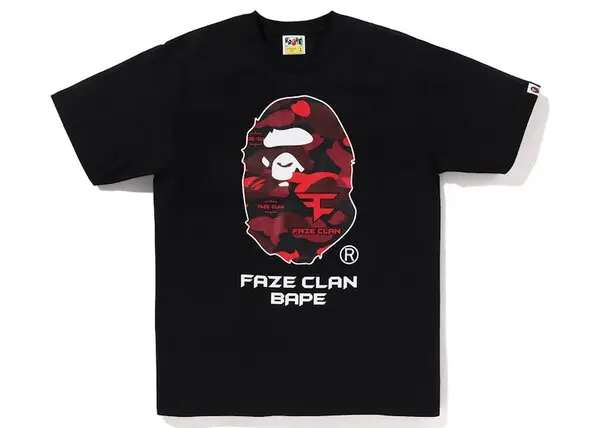 A BATHING APE X Faze Clan Tee Shirt - Black