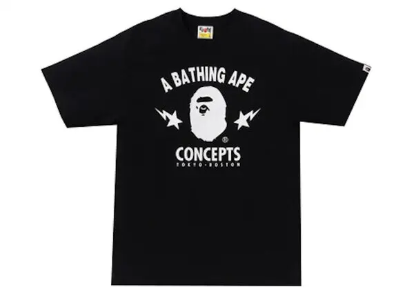 A BATHING APE X Concepts Tee Shirt - Black