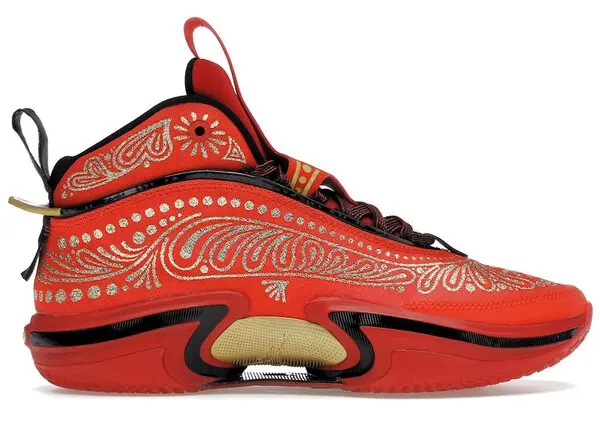JORDAN 36 Luka Doncic El Matador Sneakers - Chile Red/metallic Gold/university Red
