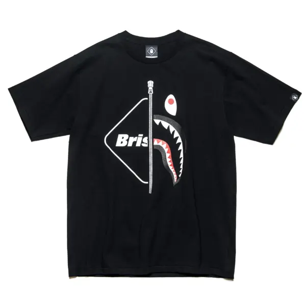 A BATHING APE X F.c.r.b. Shark Tee Shirt