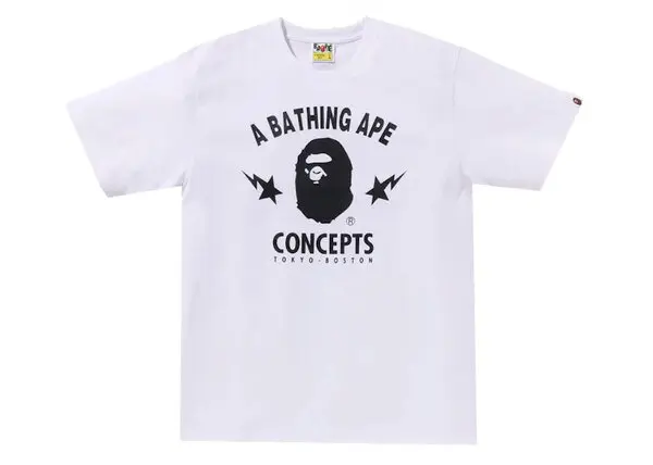 A BATHING APE X Concepts Tee Shirt - White