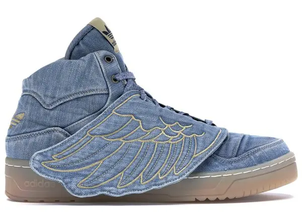 Adidas Js Wings Jeremy Scott Denim Sneakers - Supplier Colour/white Vapour/black 1
