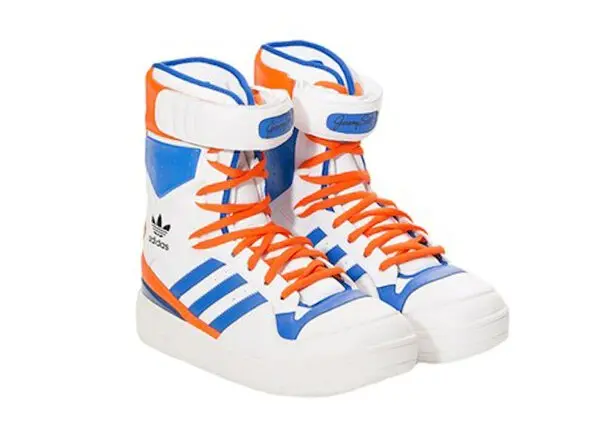 Adidas Js Snow High-top Sneakers - White/orange/blue